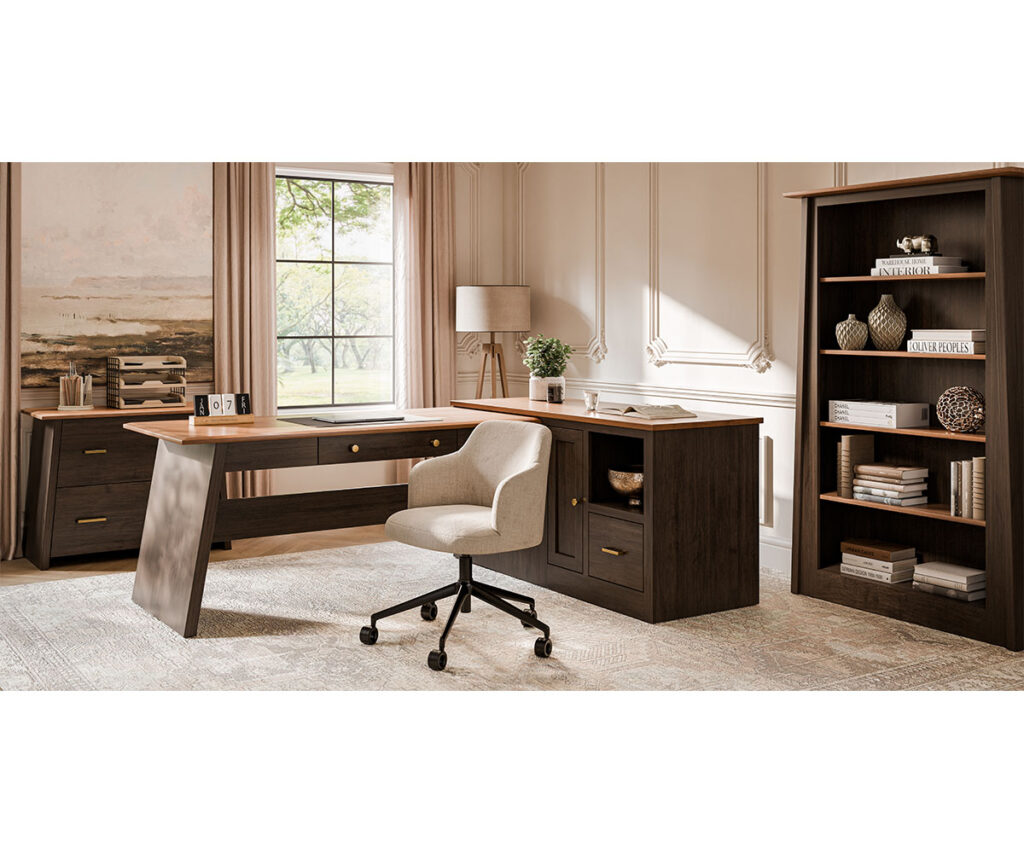 Prism Desk with Credenza - Olde Oak Tree | Fort Wayne, IN